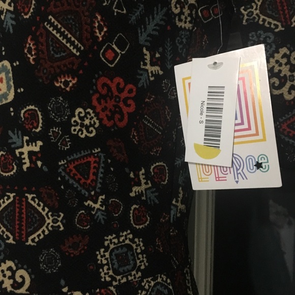 LuLaRoe | Dresses | Small Nicole Fit Flare Dress Aline Lularoe Nwt ...